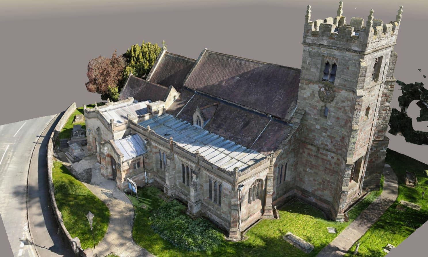 3D Model of Church in Worcestershire